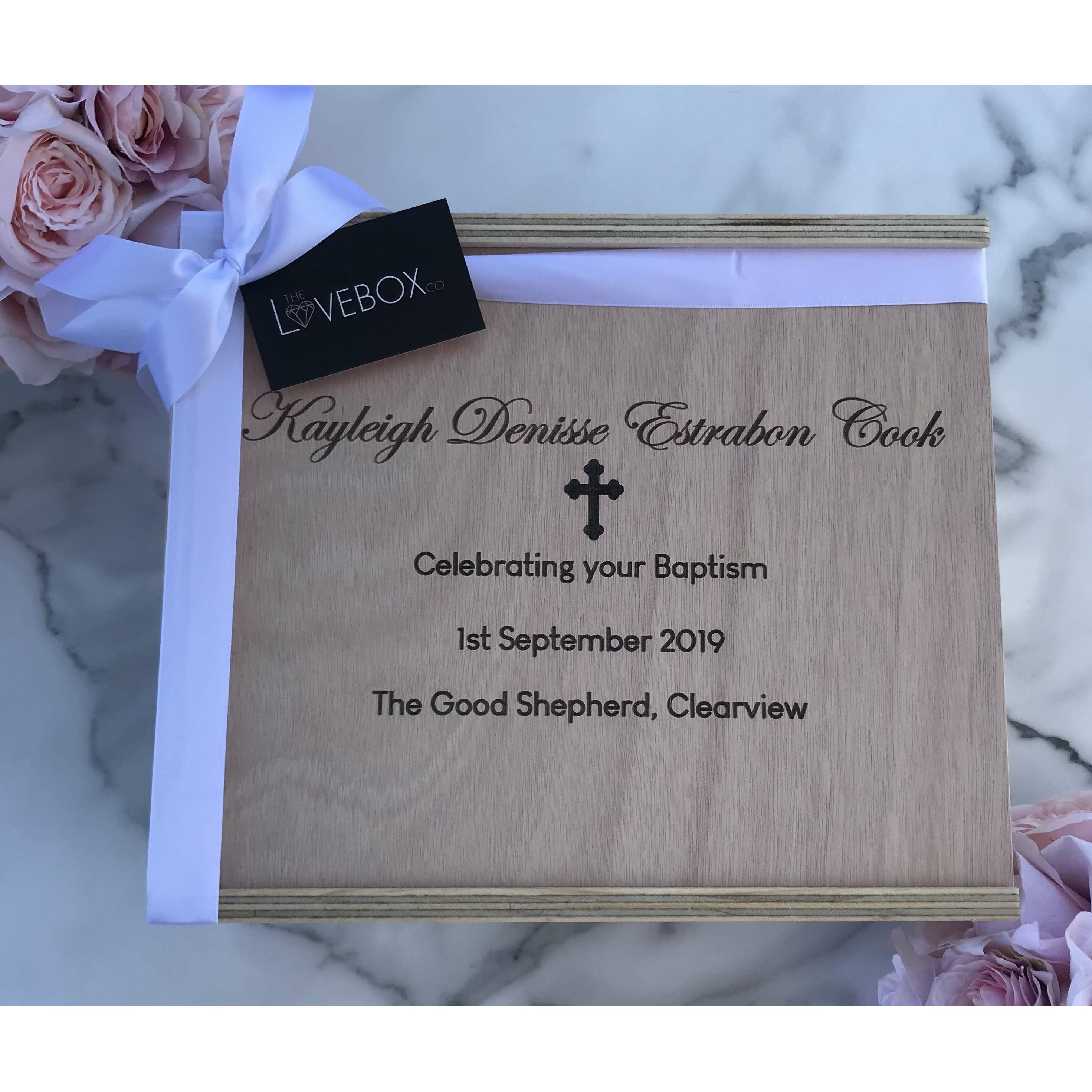 Baptism Personalised Keepsake Box – The Lovebox Co