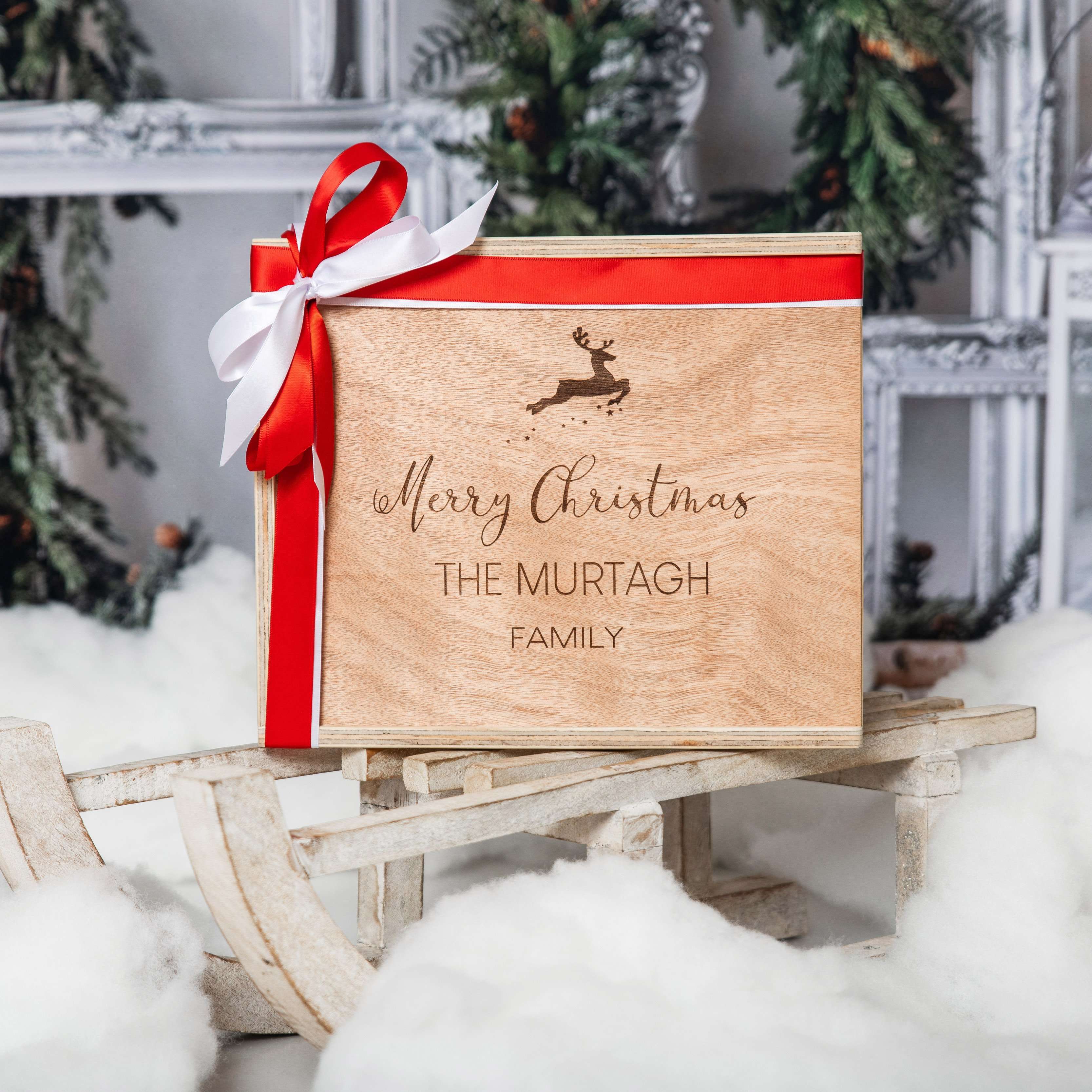 Personalised Merry Christmas Keepsake Box – The Lovebox Co